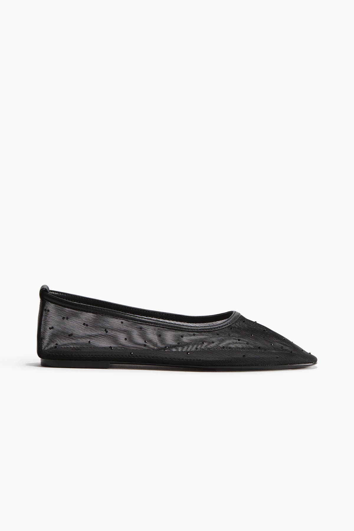 Rhinestone-embellished Ballet Flats | H&M Kuwait