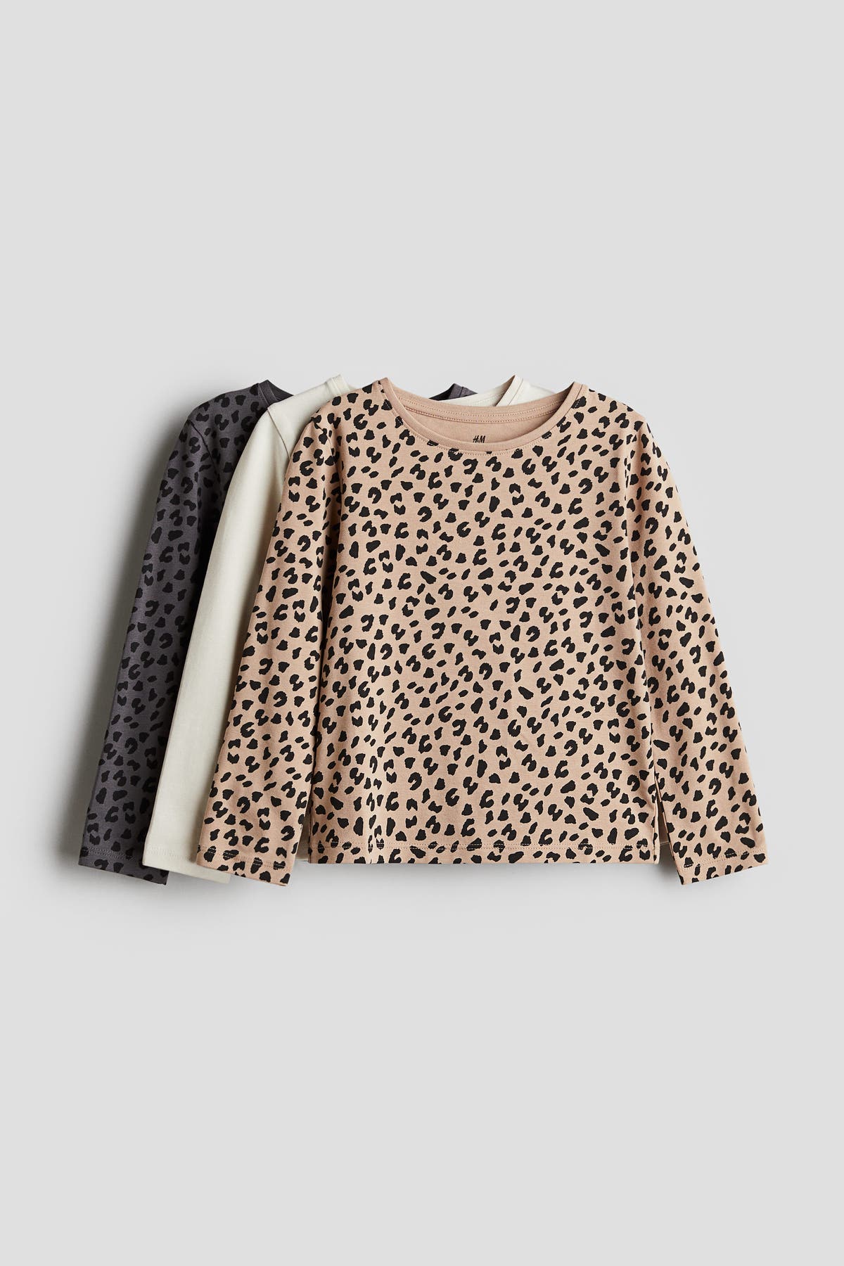 3-pack Long-sleeved Tops | H&M Kuwait