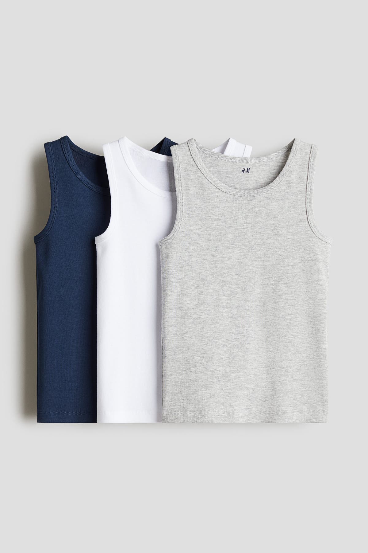3-pack Cotton Vest Tops | H&M Kuwait