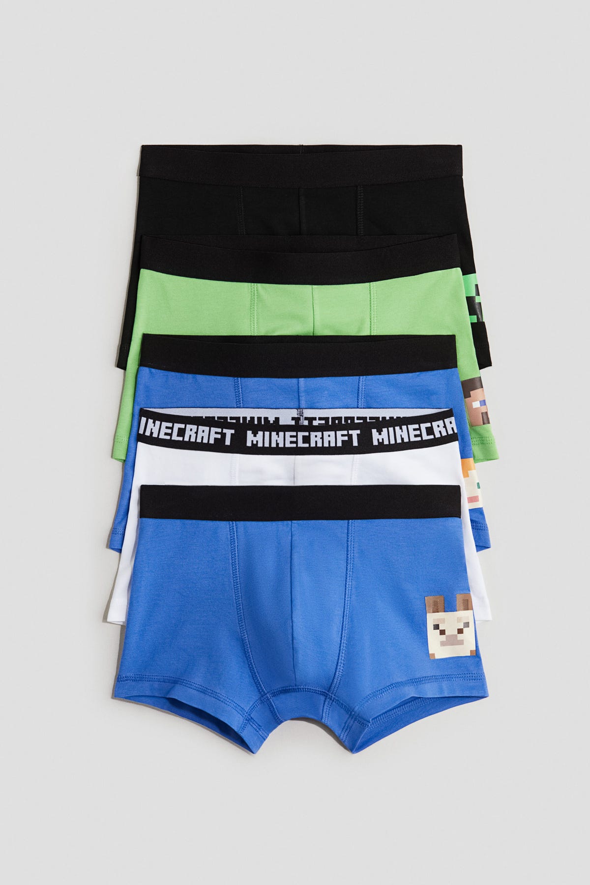5-pack Print-motif Cotton Boxer Shorts | H&M Kuwait