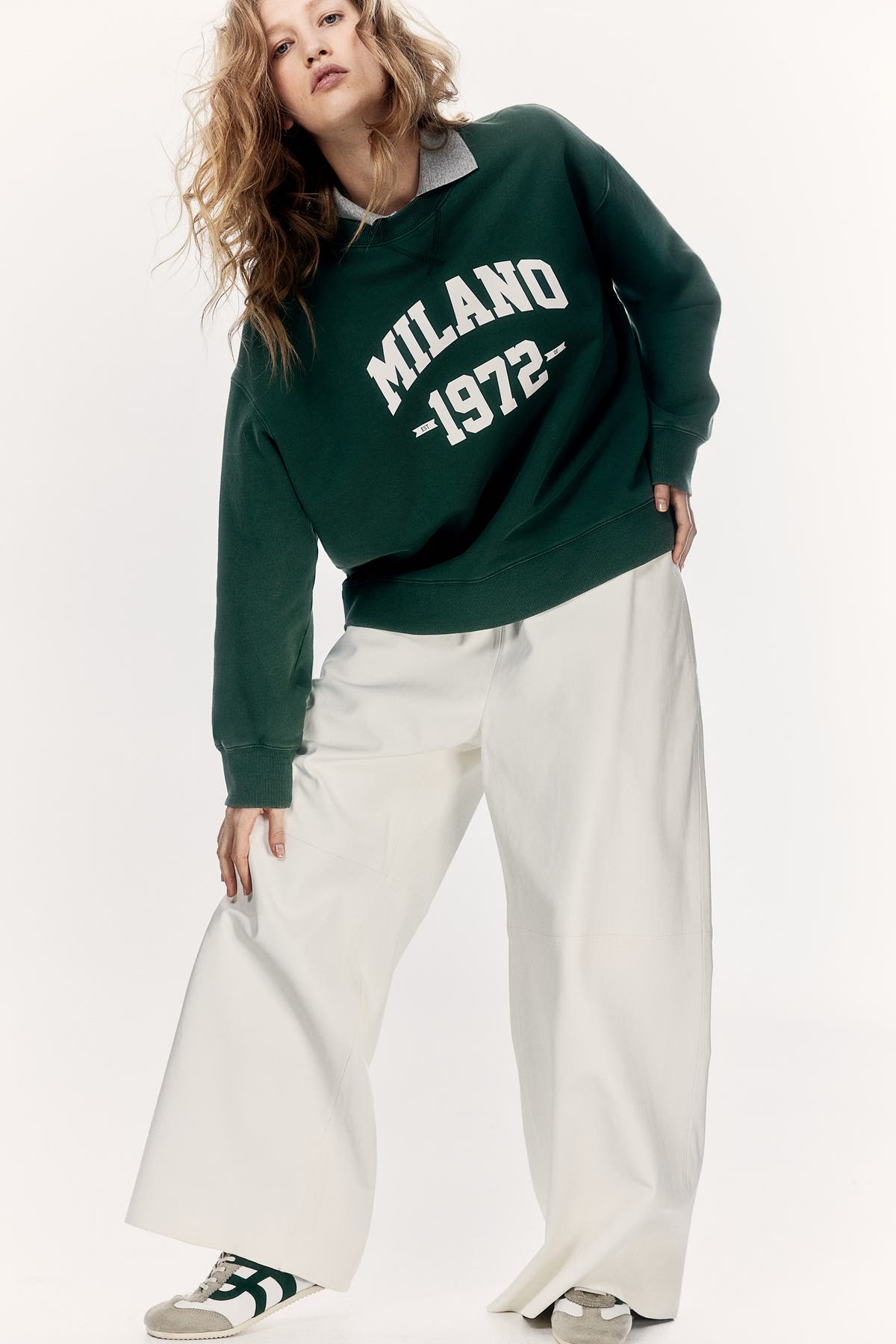 Text-motif Sweatshirt | H&M Kuwait
