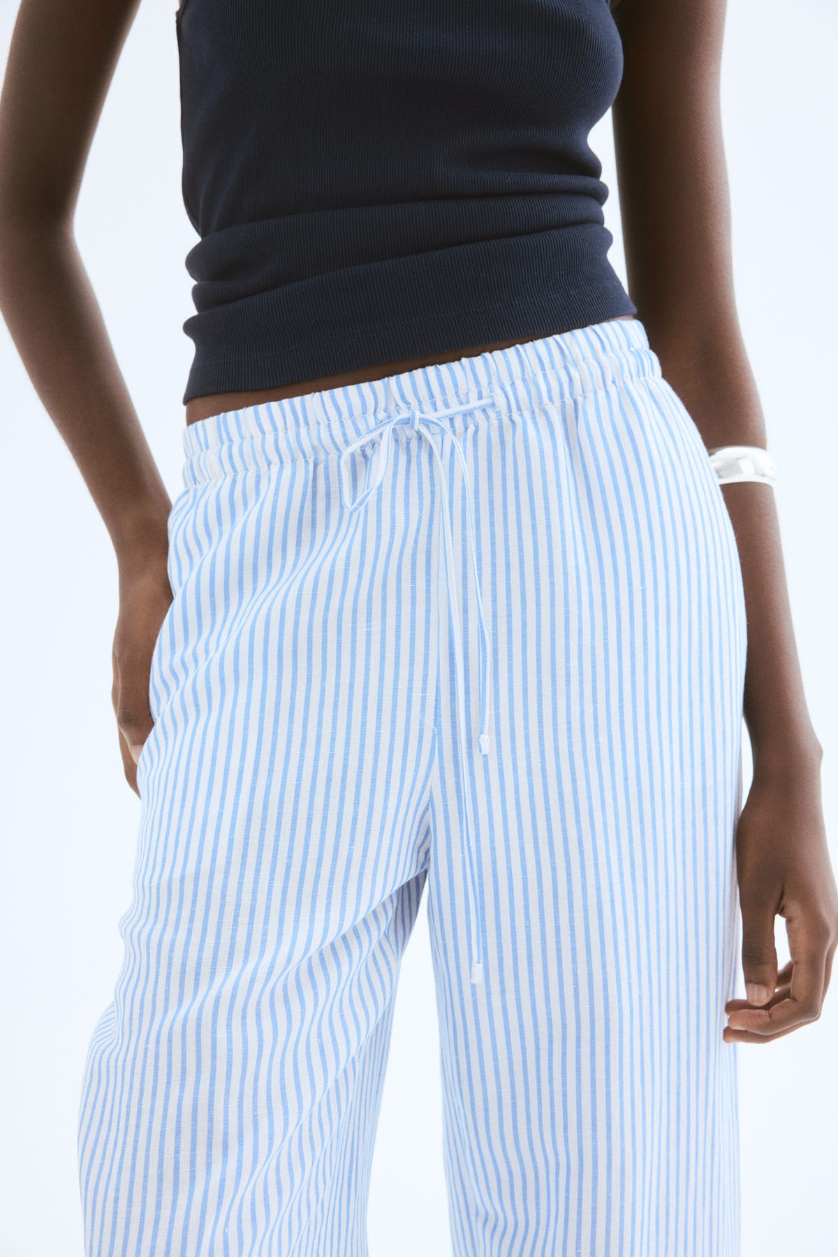 Linen-blend Trousers | H&M Kuwait