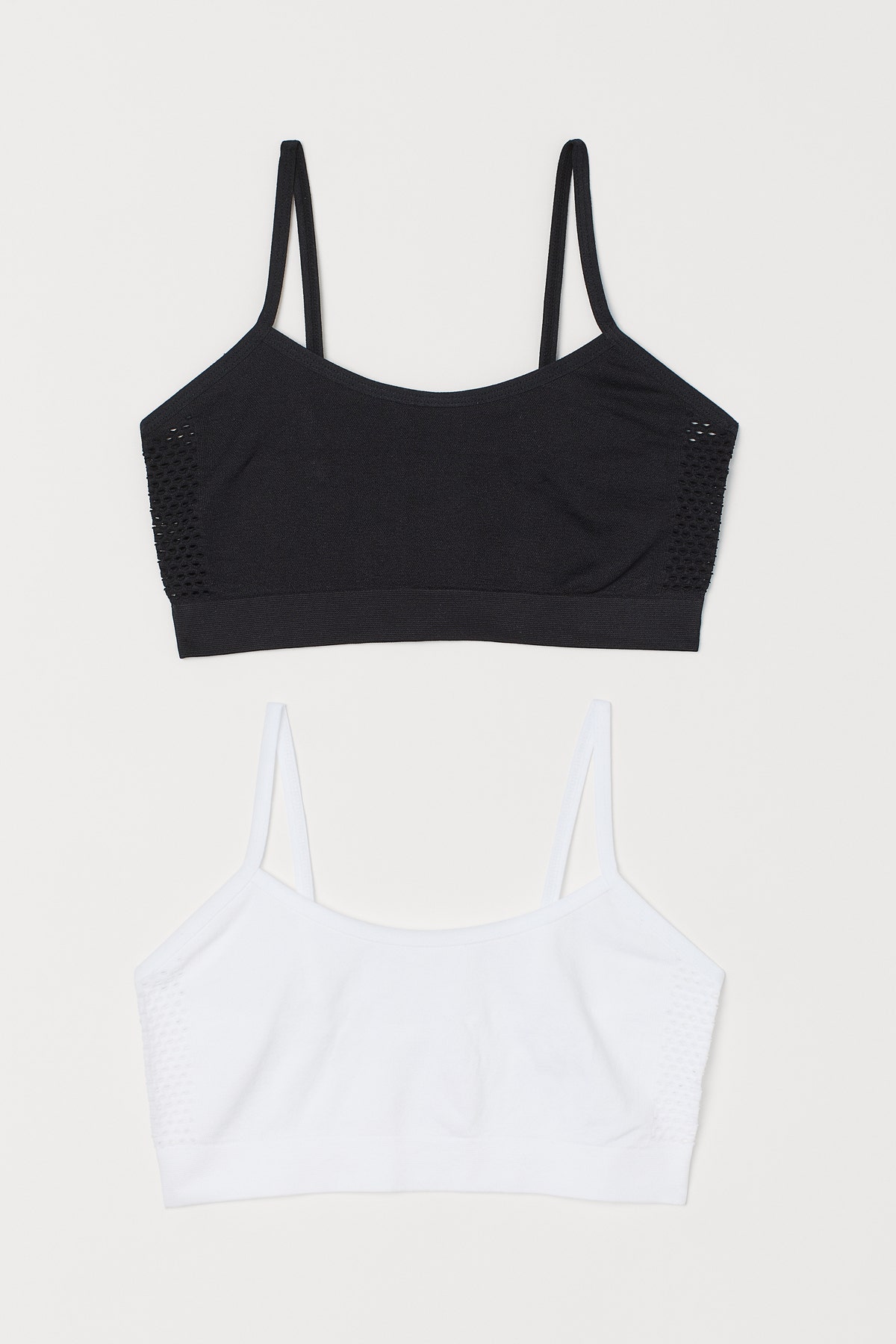 2-pack Seamless Jersey Tops | H&M Kuwait