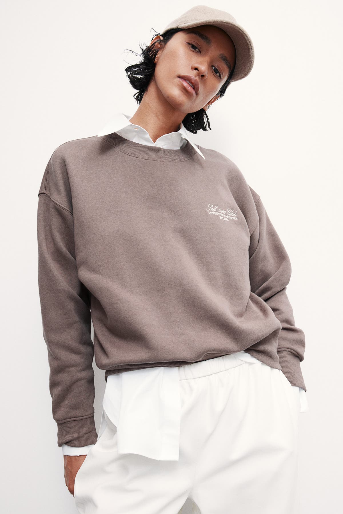 Text-motif Sweatshirt | H&M Kuwait